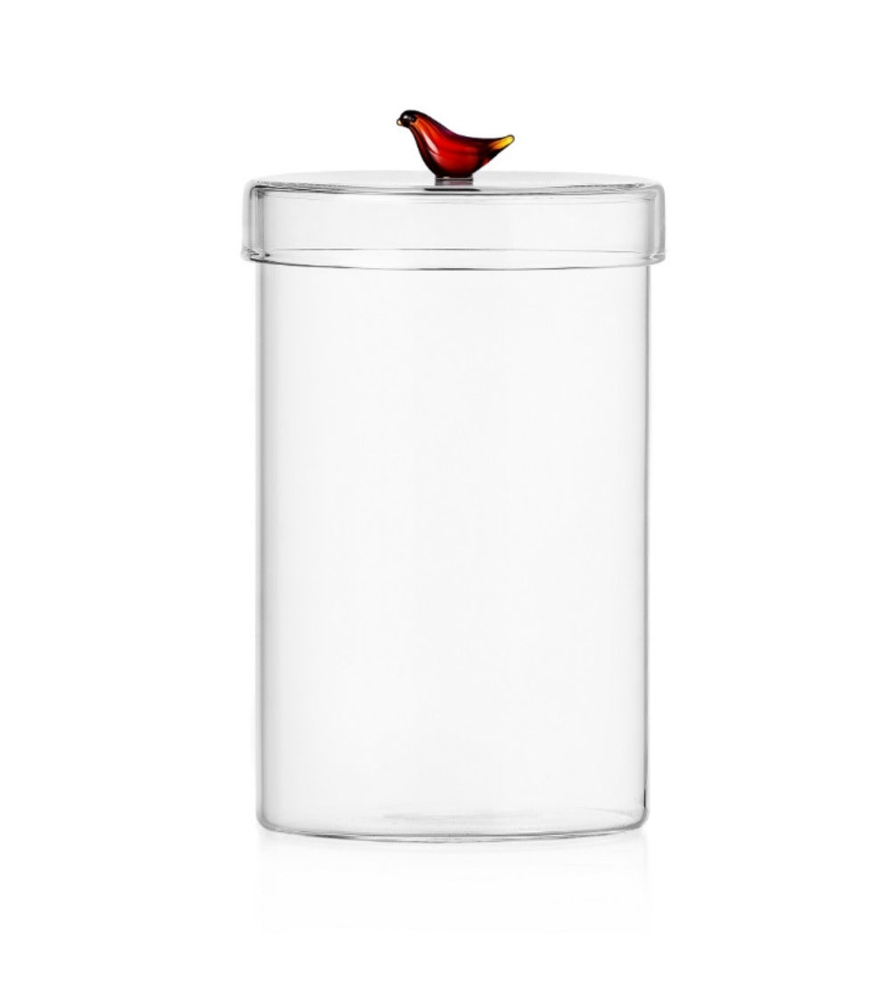 Birds Tall Box Amber – Iris Selections