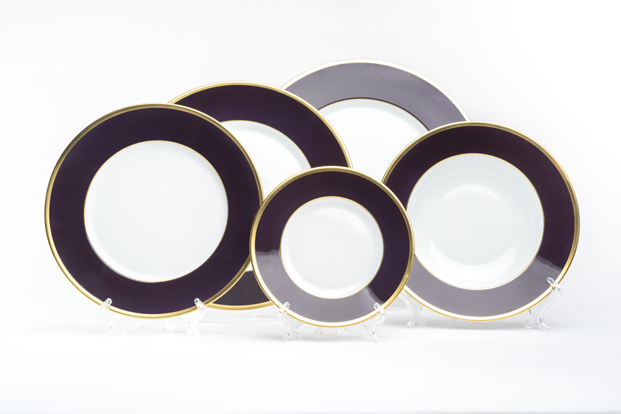Iris Selections | Sous Le Soleil 5-Piece Dinner Set Aubergine