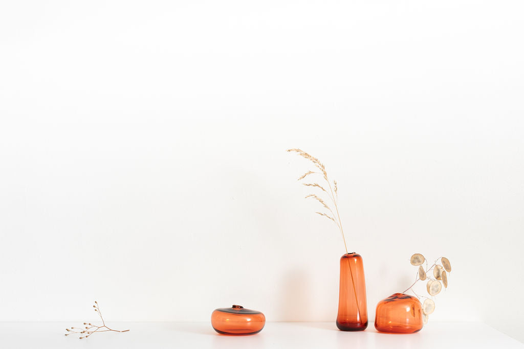 Iris Selections | Little Gem Bud Vase Apricot 3-Piece Set