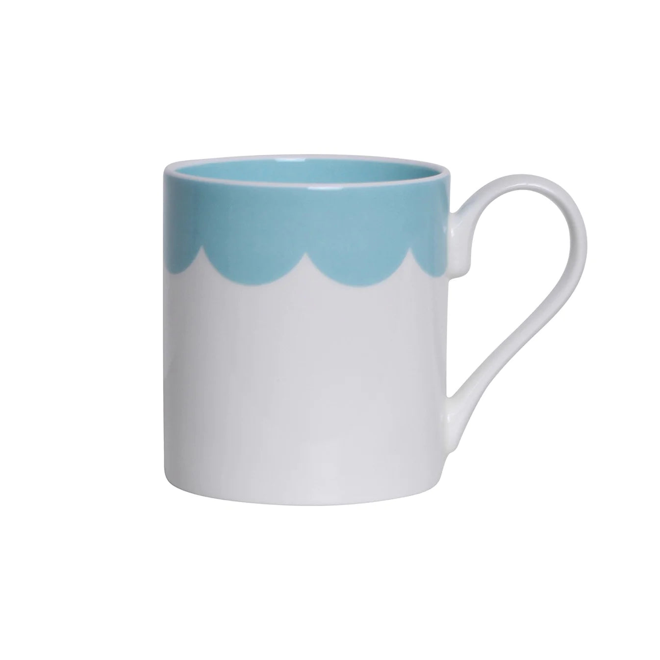 Eau de nil Scallop 280 ml Bone China Mug – Iris Selections