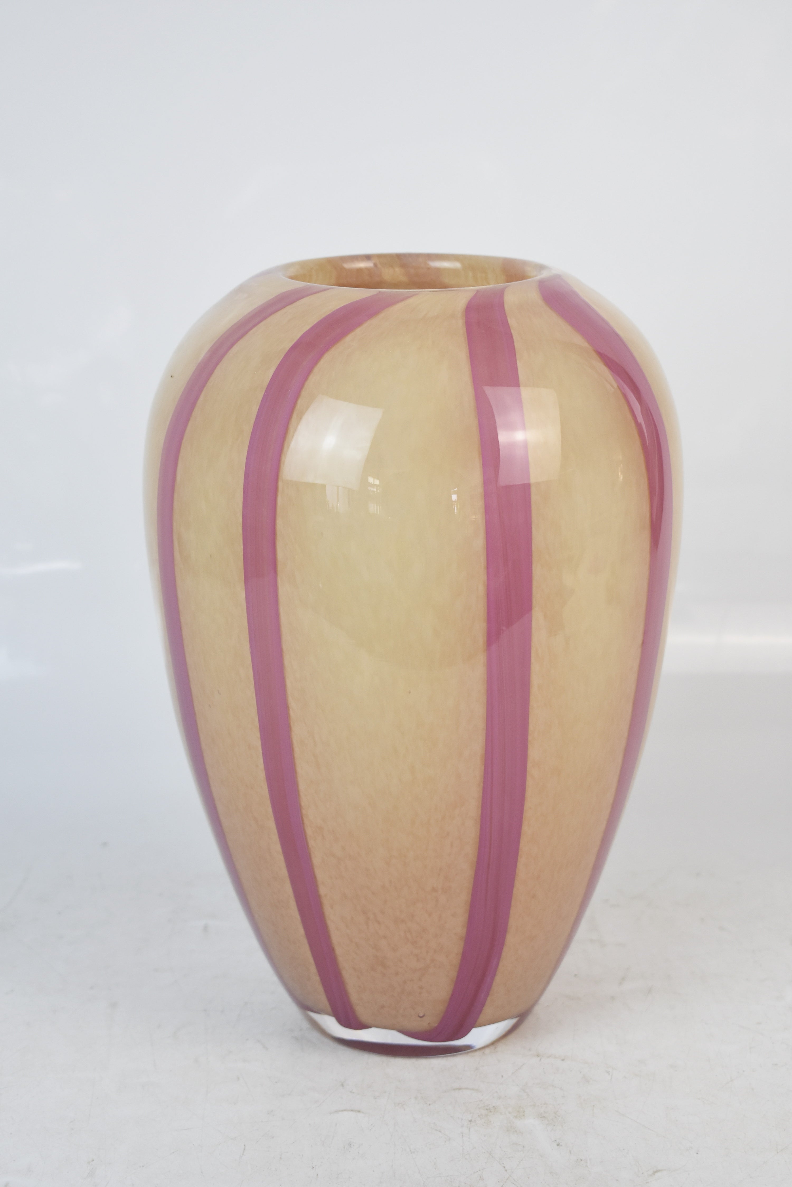 Blush Ribbon Glass Vase – Iris Selections