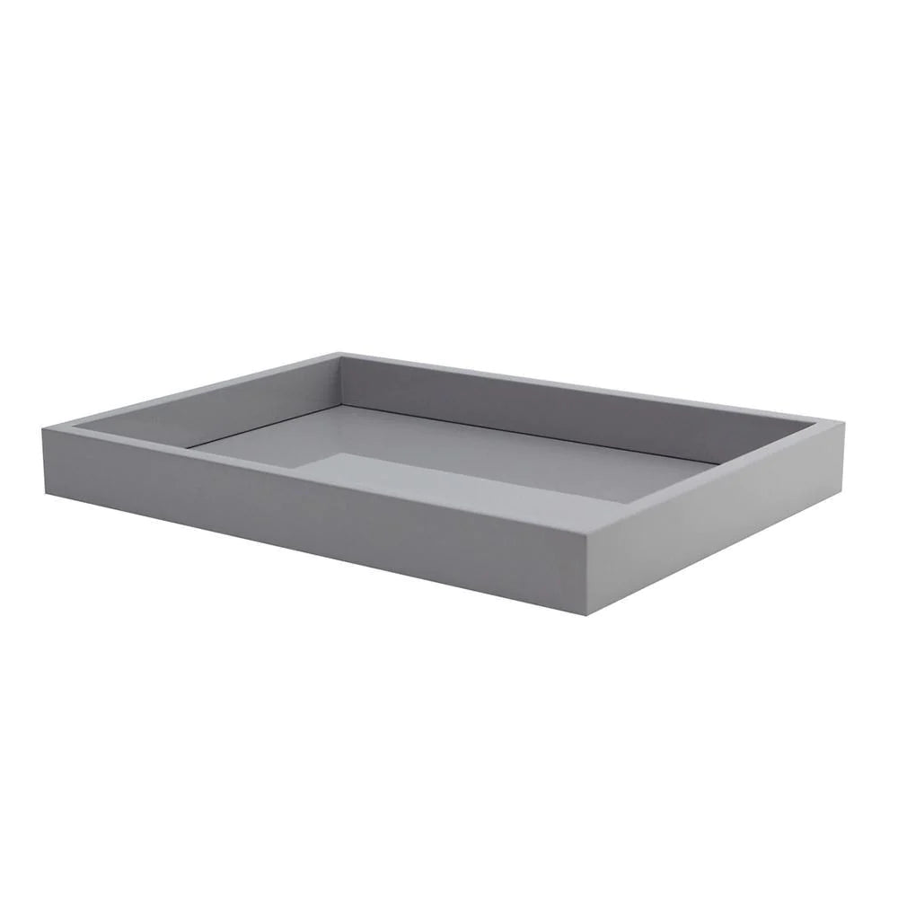 Chiffon Grey Small Lacquered Tray – Iris Selections