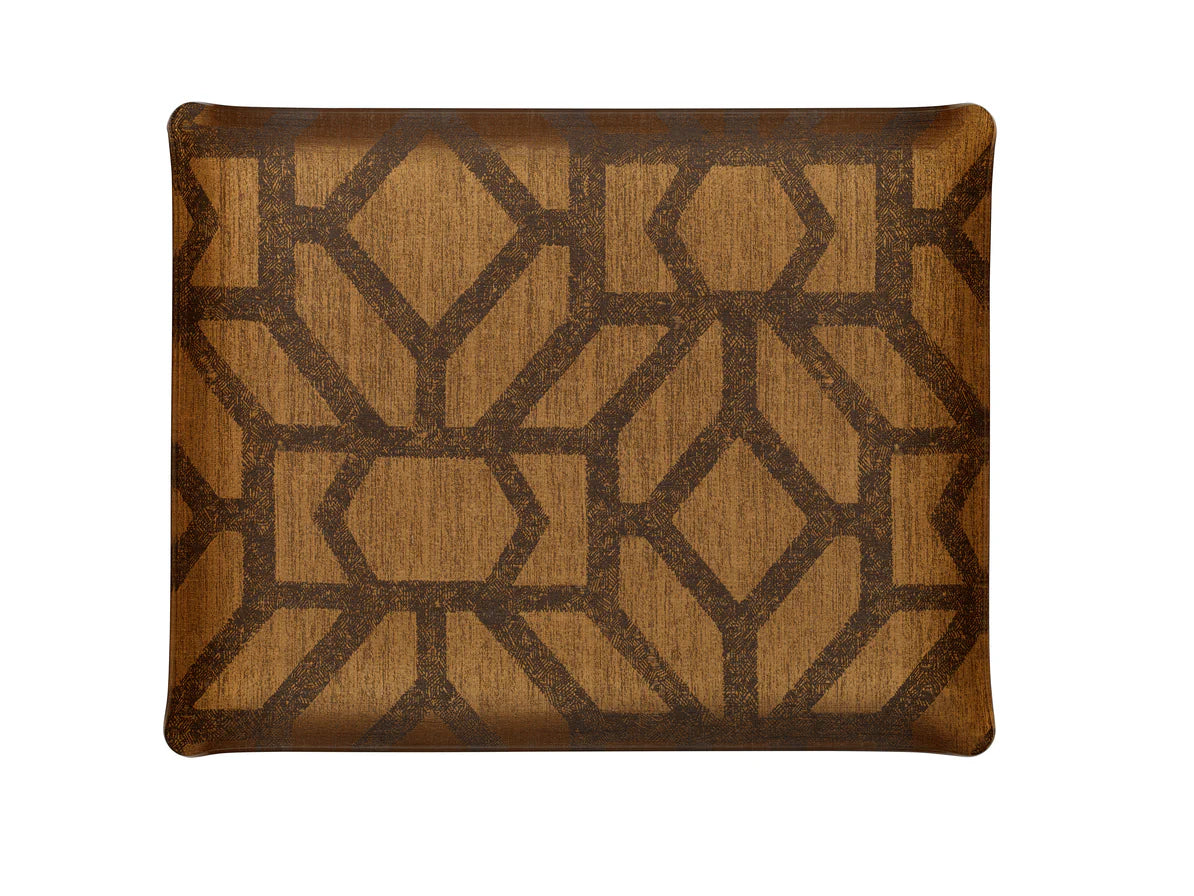 Acrylic Tray Tribal Bronze 46x36 cm – Iris Selections
