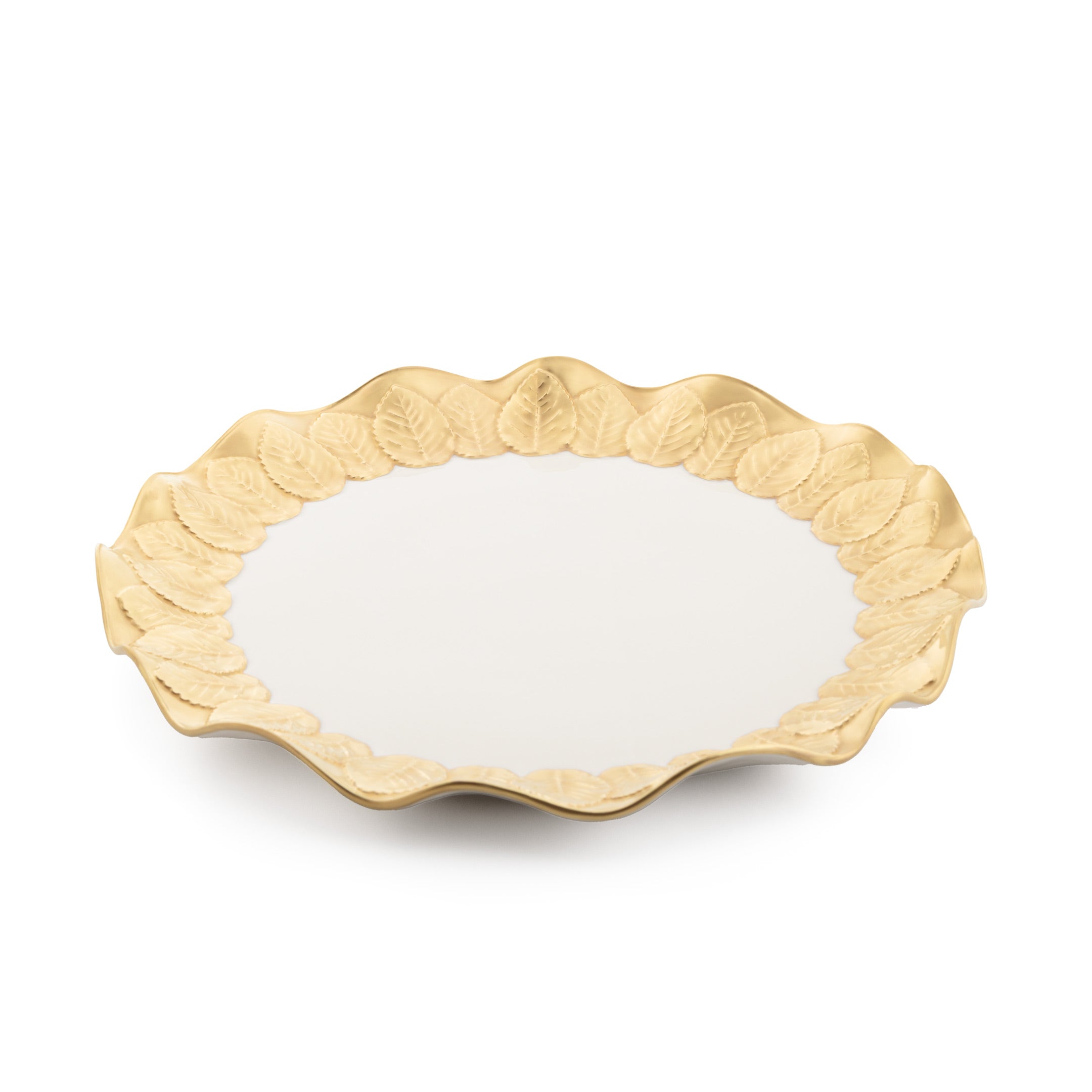 Round Platter, 36 cm Full Gold – Iris Selections