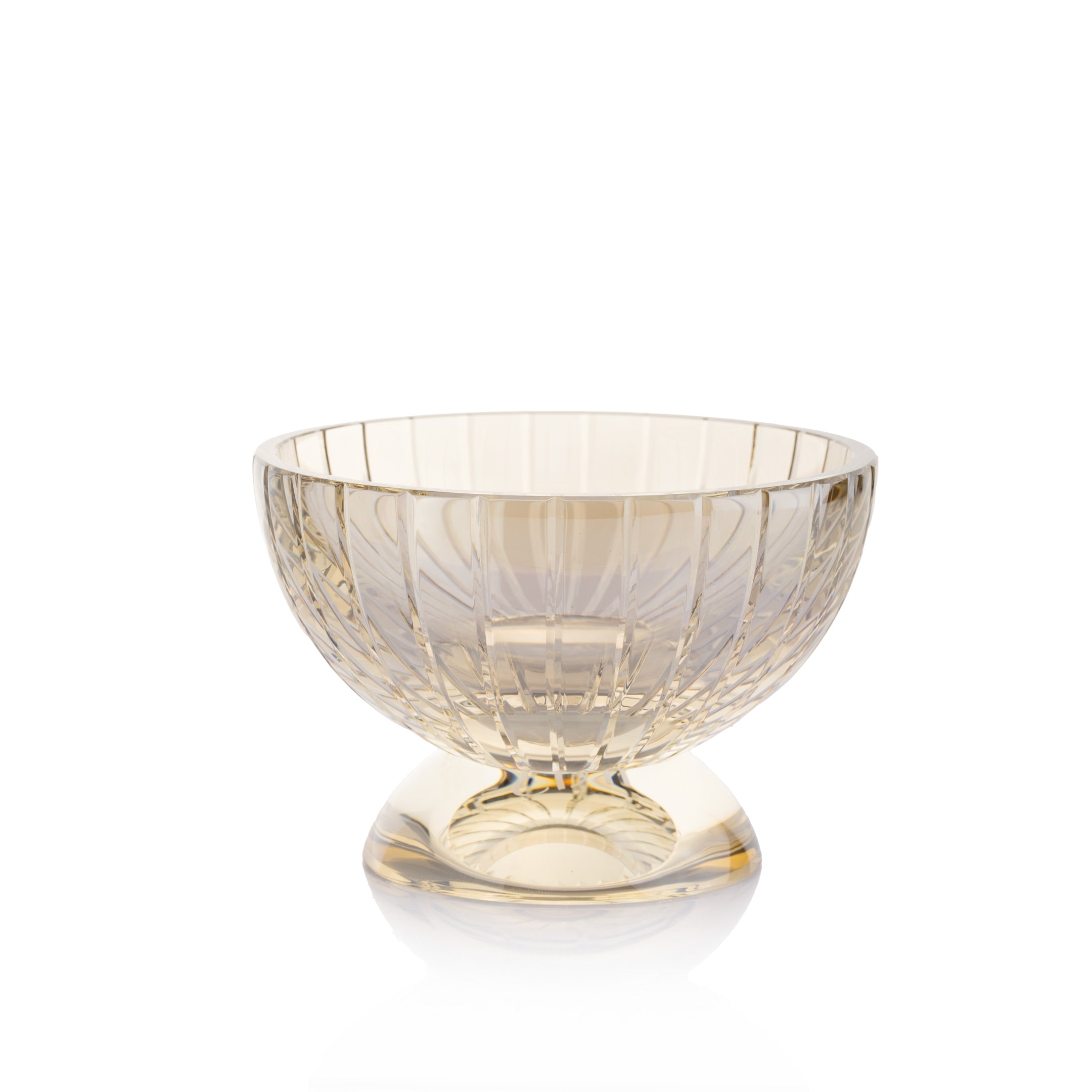 Crystal Bowl, Small, Cognac – Iris Selections