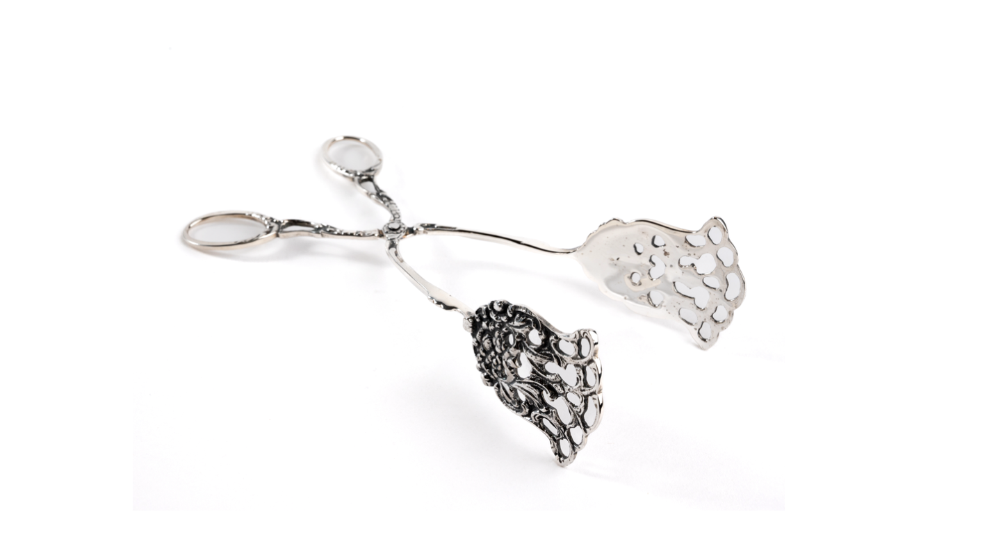 Iris Selections | Silver Serving Tongs