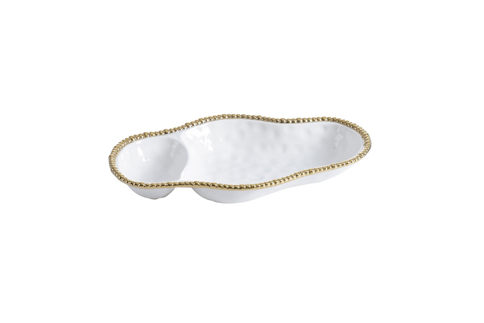 Iris Selections | 2 Section Serving Piece Golden Salerno