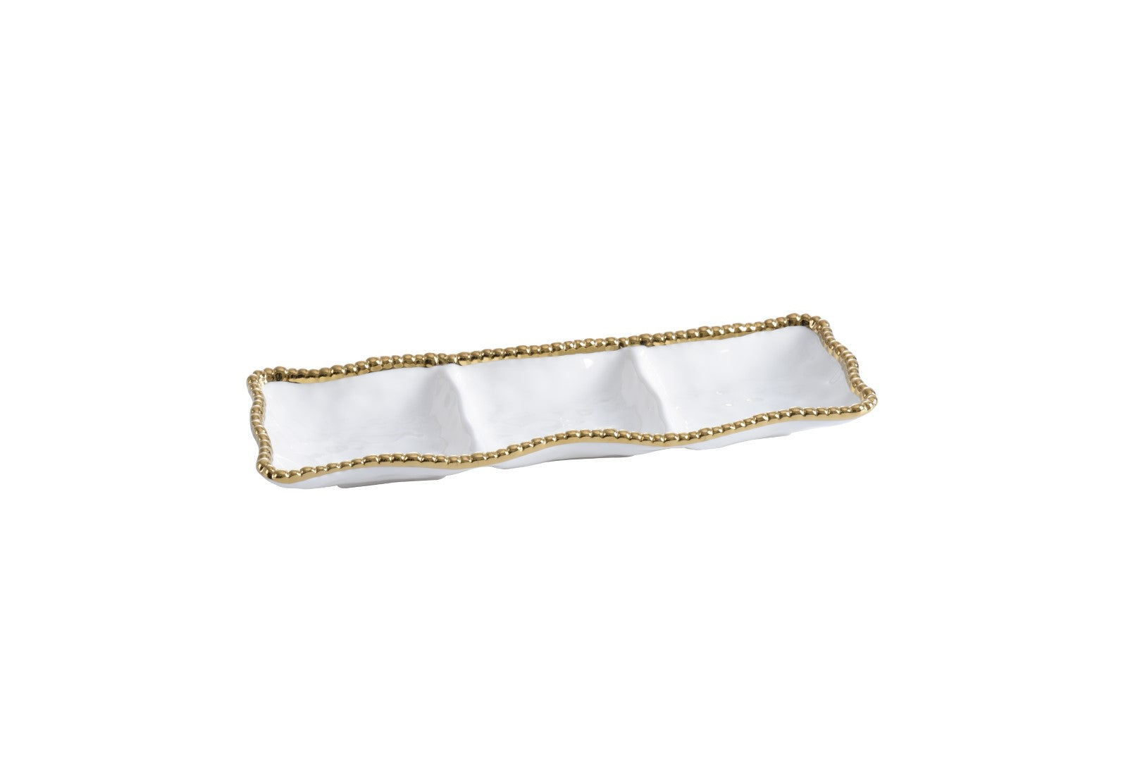 Iris Selections | 3 Section Serving Piece Golden Salerno