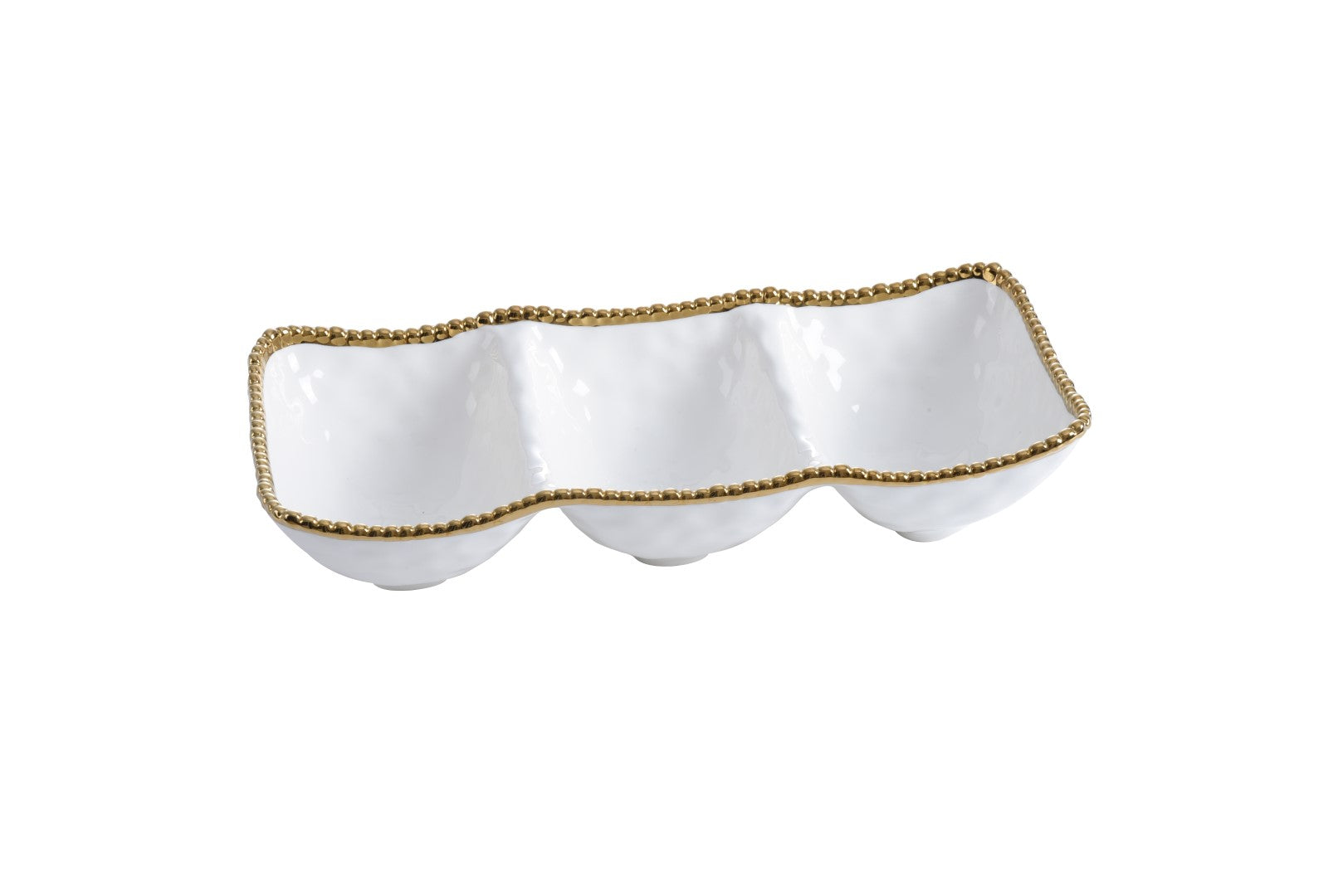 Iris Selections | 3 Section Serving Piece Golden Salerno