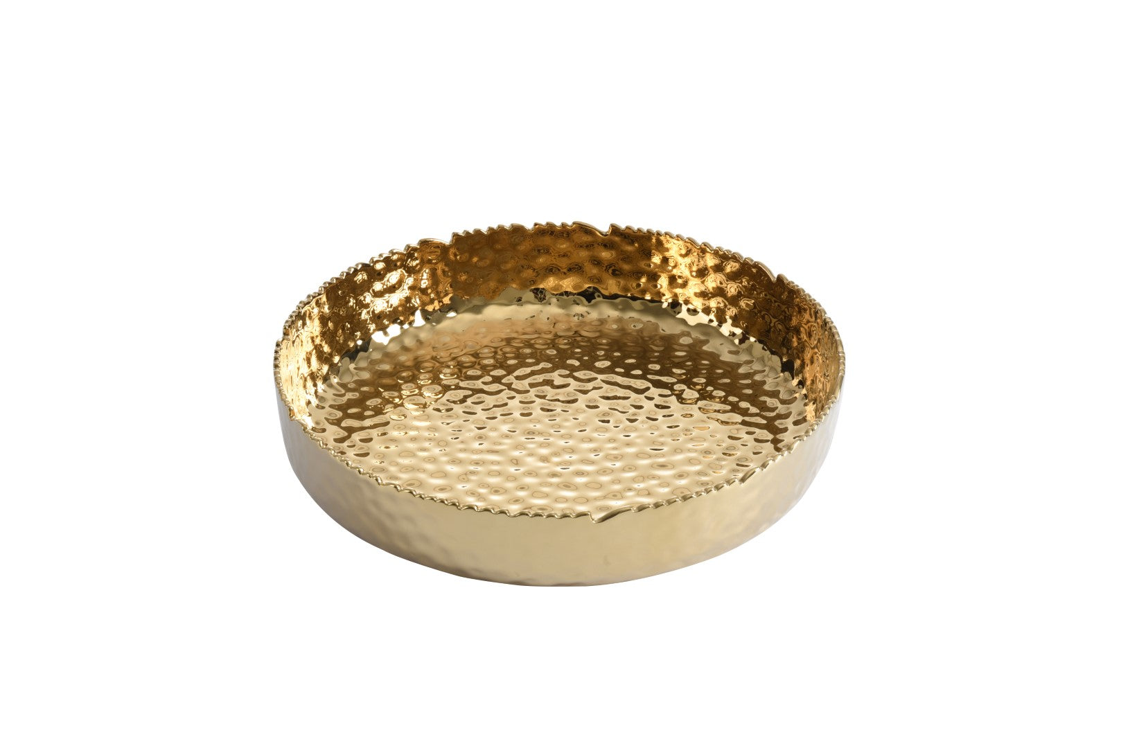 Iris Selections | Extra Large Shallow Bowl Golden Millennium