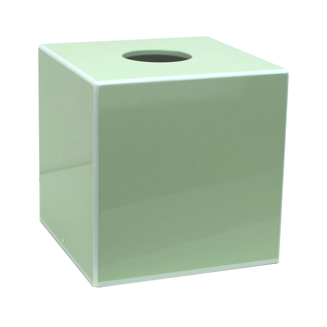Sage Green Square Tissue Box – Iris Selections