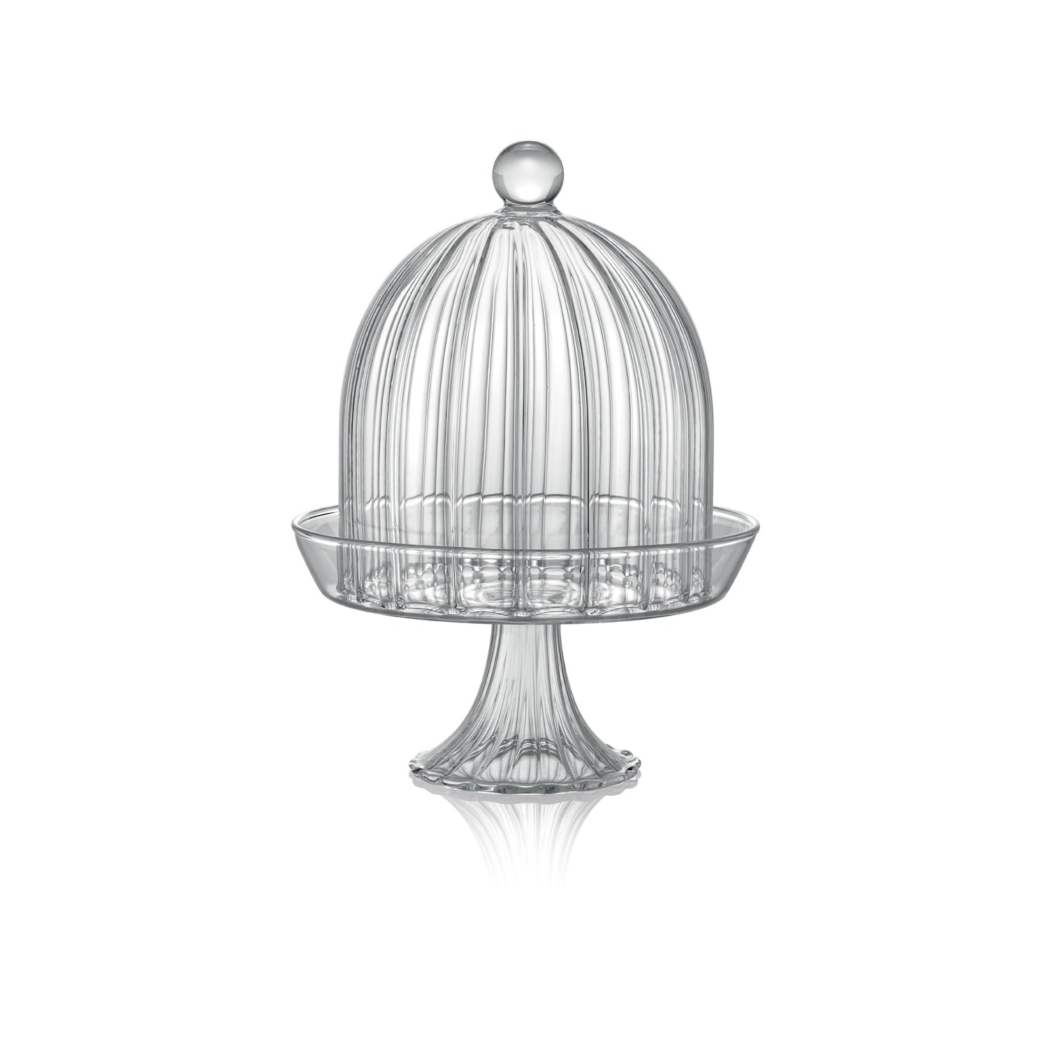 Iris Selections | Coffee & Tea Footed Cake Plate With Dome